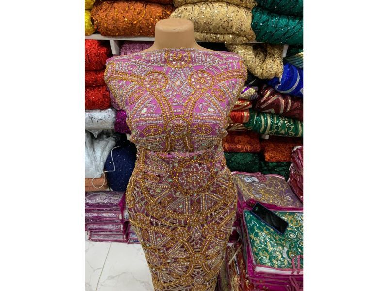 Pink Luxurious Indian George – Ankara.com.ng